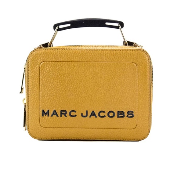 Marc Jacobs | Bags | Marc Jacobs The Box Logo Crossbody Bag In Brown ...